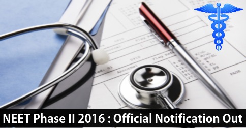 CBSE NEET Phase II 2016