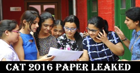 CAT 2016 Paper Leaked