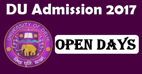 DU Admission 2017 Open Days