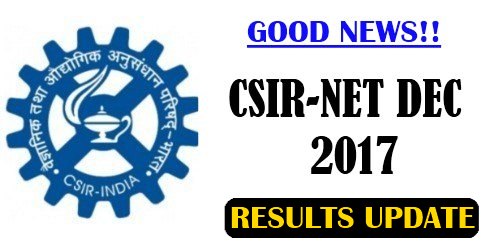 CSIR NET Dec 2017 Result