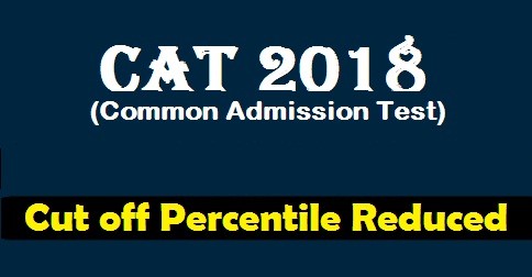 CAT 2018 Percentile Cut off