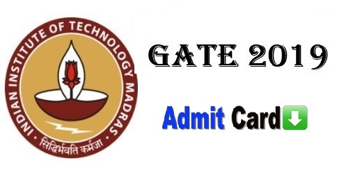 GATE 2019 Admit Card