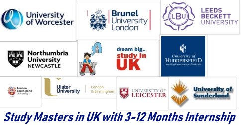 Study Masters in UK with Internship
